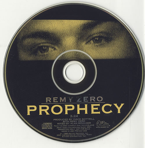 Remy Zero Prophecy US Promo CD single (CD5 / 5") (448939)