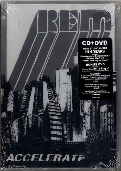 REM Accelerate - Sealed US 2-disc CD/DVD set (620168)