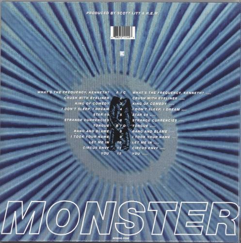 REM Monster - 180gm - Sealed UK 2-LP vinyl record set (Double LP Album ...