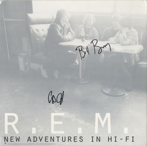 REM New Adventures In Hi-Fi - Autographed US Promo display (505511)