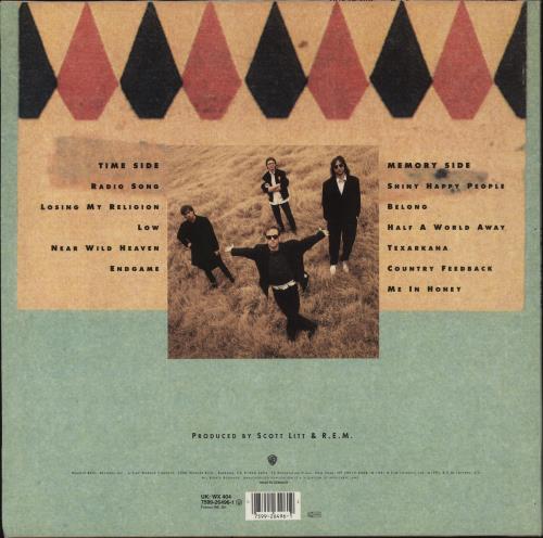 REM Out Of Time - EX UK vinyl LP album (LP record) (817317)