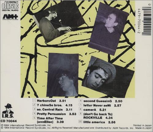 REM Reckoning US CD album (CDLP) (358715)