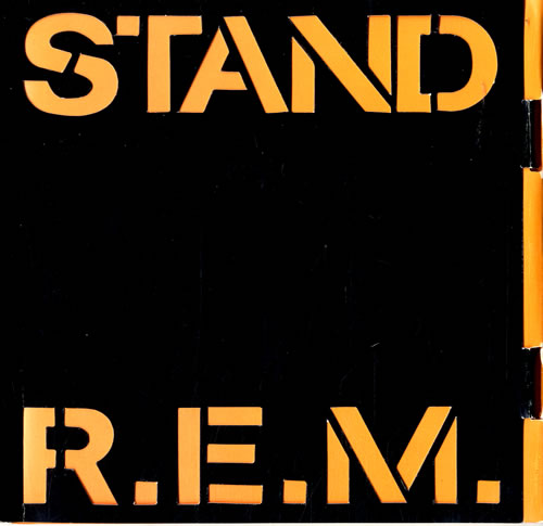 REM Stand - Stencil Sleeve - EX UK 7" vinyl single (7 inch record / 45 ...