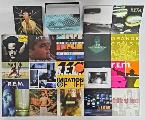 REM The Best Of REM: In Time 1988-2003 UK Promo CD Single Box Set (412123)