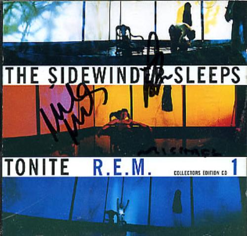 REM The Sidewinder Sleeps - Autographed!! UK CD single (CD5 / 5") (300014)