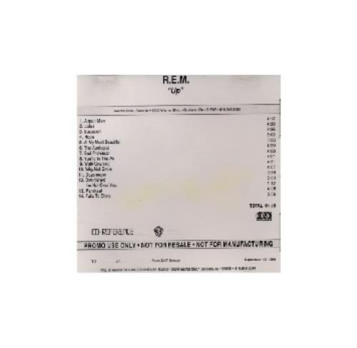 REM Up US Promo CD-R acetate (128128)