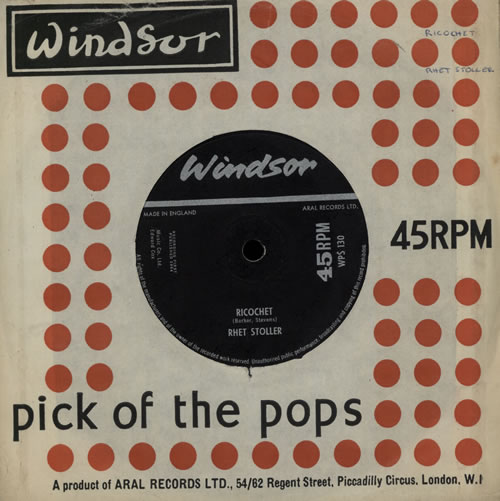 Rhet Stoller Ricochet UK 7" vinyl single (7 inch record / 45) (570866)