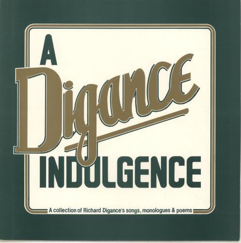 Richard Digance Indulgence UK vinyl LP album (LP record) (693117)