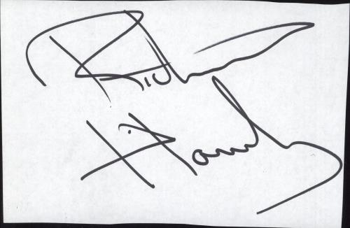 Richard Hawley Autograph UK memorabilia (740898) AUTOGRAPH