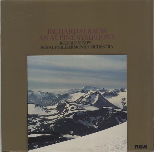 Richard Strauss Alpine Symphony UK vinyl LP album (LP record) (764479)
