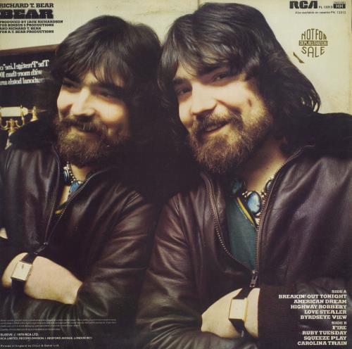 Richard T. Bear Bear UK vinyl LP album (LP record) (799597)