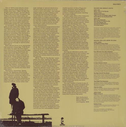 Richard Thompson Live! (More Or Less) - Sealed US 2-LP vinyl record set ...