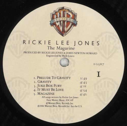 Rickie Lee Jones The Magazine - Promo US Promo vinyl LP album (LP ...