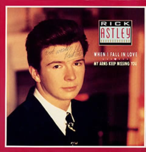 Rick Astley When I Fall In Love - Autographed UK 12" vinyl single (12 ...