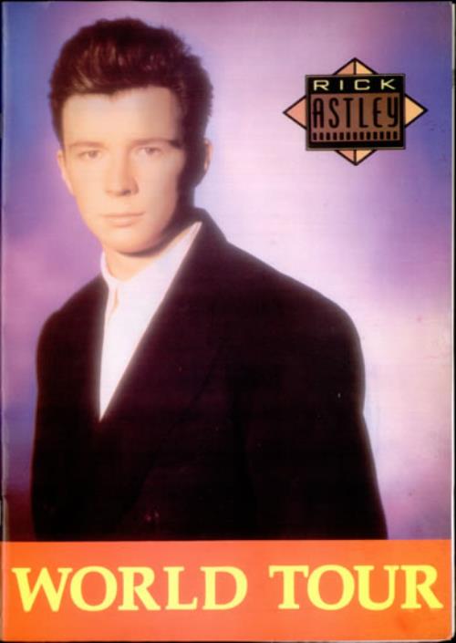 Rick Astley World Tour UK Promo tour programme (534508) TOUR PROGRAMME