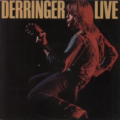 Rick Derringer Live UK vinyl LP album (LP record) (505055)