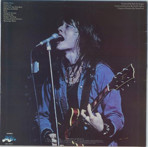 Rick Derringer Spring Fever UK vinyl LP album (LP record) (776230)