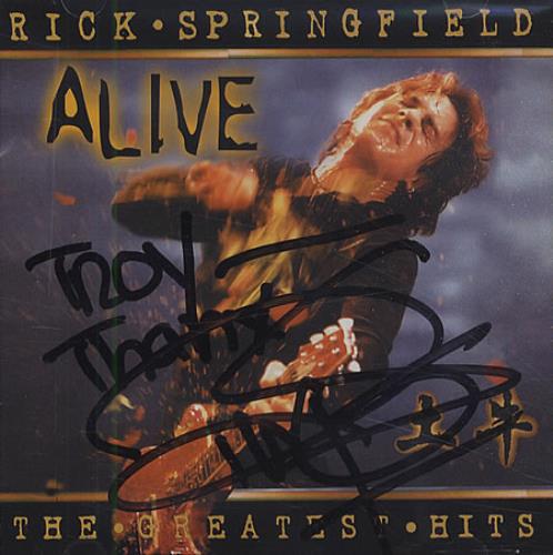 Rick Springfield The Greatest Hits...Alive - Autographed US Promo CD ...