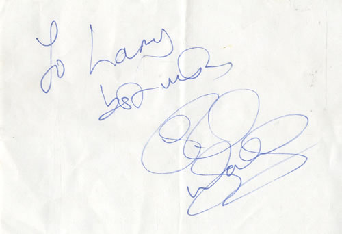 Rick Wakeman Autographed Note UK memorabilia (448773) AUTOGRAPHED NOTE