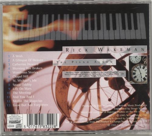 Rick Wakeman The Piano Album - Autographed UK CD album (CDLP) (690090)