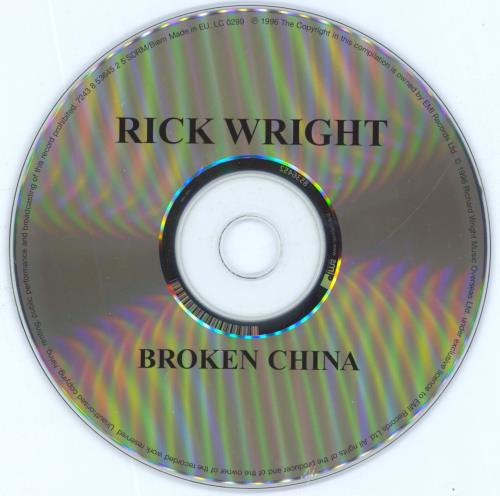 Rick Wright Broken China - 2nd UK CD album (CDLP) (805140)