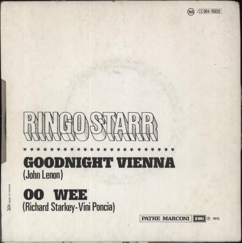 Ringo Starr Goodnight Vienna French 7" vinyl single (7 inch record / 45 ...