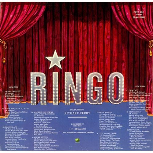 Ringo Starr Ringo UK vinyl LP album (LP record) (188702)