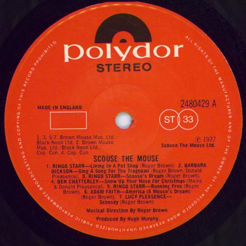 Ringo Starr Scouse The Mouse - Complete - EX UK vinyl LP album (LP ...