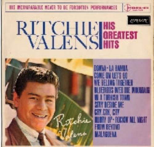 Ritchie Valens His Greatest Hits UK vinyl LP album (LP record) (185387)