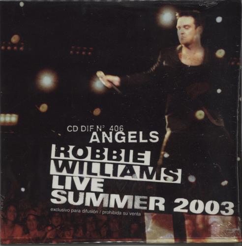 Robbie Williams Angels Argentinean Promo CD single (CD5 / 5") (263367)