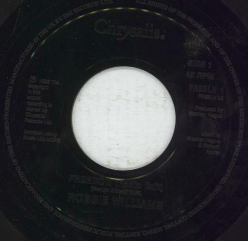 Robbie Williams Freedom UK 7" vinyl single (7 inch record / 45) (254081)