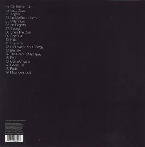 Robbie Williams Greatest Hits UK 2-LP vinyl record set (Double LP Album ...