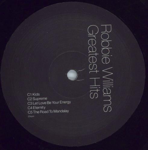 Robbie Williams Greatest Hits UK 2-LP vinyl record set (Double LP Album ...