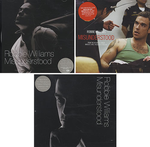 Robbie Williams Misunderstood UK 3-CD album set (Triple CD) (327931)