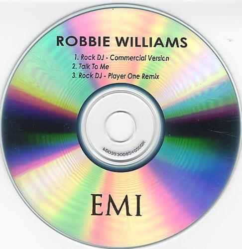 Robbie Williams Rock DJ UK Promo CD-R acetate (366888)