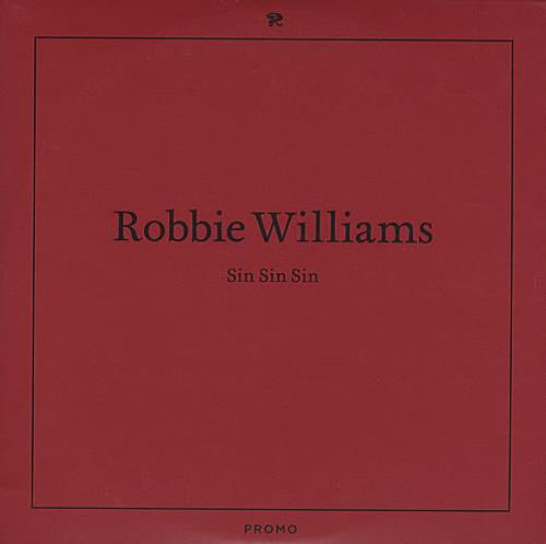 Robbie Williams Sin Sin Sin UK Promo CD single (CD5 / 5") (369519)