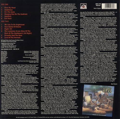 Robert Calvert Hype UK vinyl LP album (LP record) (798316)