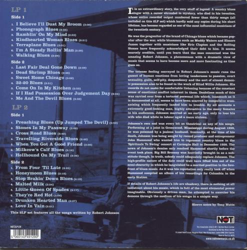 Robert Johnson (30s) The Complete Collection - 180gm - 1st UK 2-LP vinyl record set (Double LP ...
