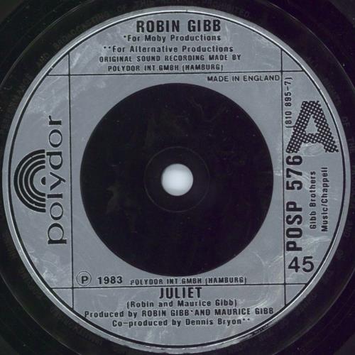 Robin Gibb Juliet UK 7" vinyl single (7 inch record / 45) (184691)
