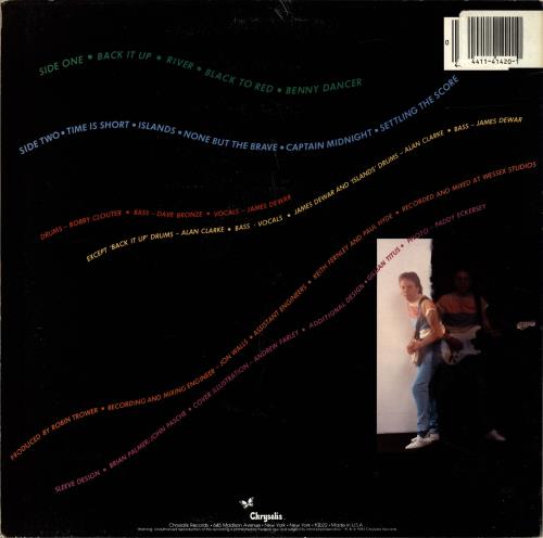 Robin Trower Back It Up US vinyl LP album (LP record) (701818)