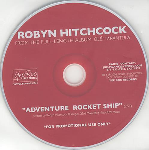 Robyn Hitchcock Adventure Rocket Ship US Promo CD single (CD5 / 5 ...