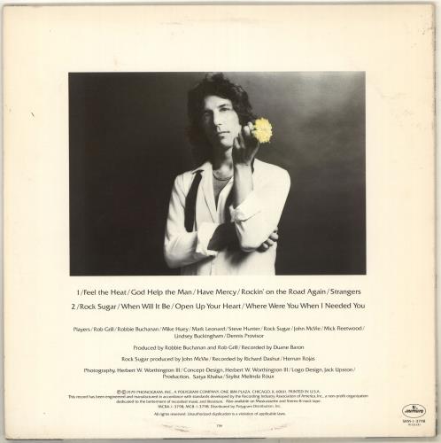 Rob Grill Uprooted US vinyl LP album (LP record) (713688)