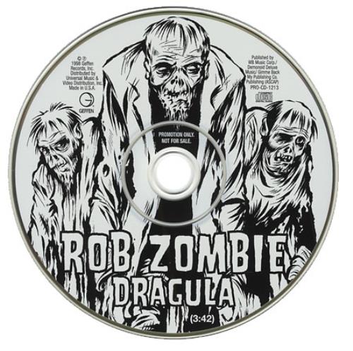 Rob Zombie Dragula US Promo CD single (CD5 / 5") (122068)