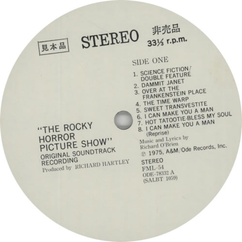 Rocky Horror The Rocky Horror Picture Show Japanese Promo vinyl LP ...