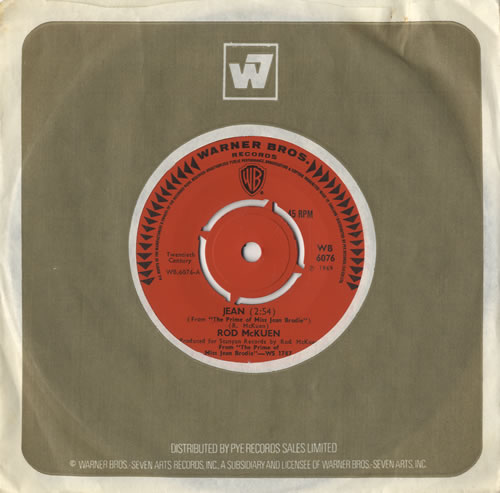 Rod McKuen Jean UK 7" vinyl single (7 inch record / 45) (473640)