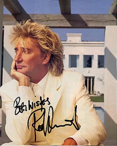 Rod Stewart Autographed Portrait Picture UK memorabilia (265017) SIGNED ...