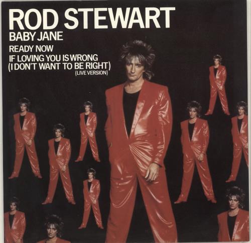 Rod Stewart Baby Jane UK 12" vinyl single (12 inch record / Maxi-single ...