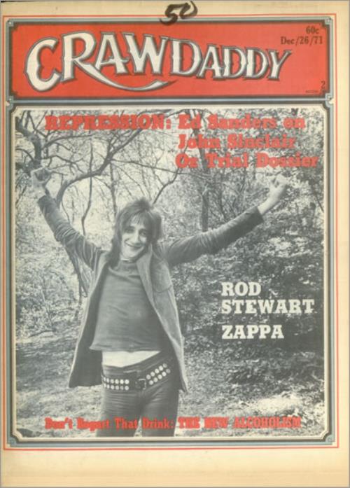 Rod Stewart Crawdaddy - 26th December 1971 US magazine (536417) MAGAZINE