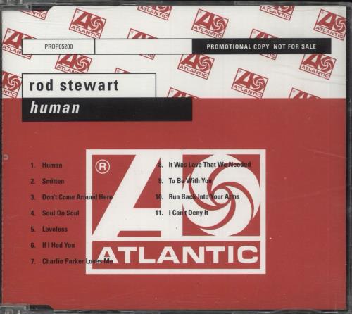 Rod Stewart Human German Promo CD album (CDLP) (731160)