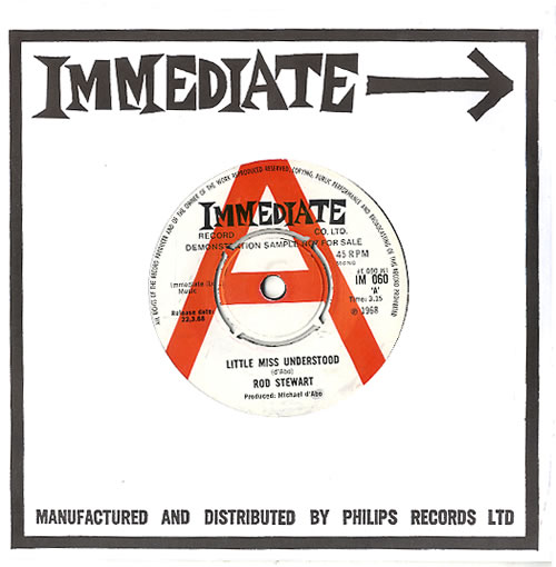 Rod Stewart Little Miss Understood - A Label UK Promo 7" vinyl single ...